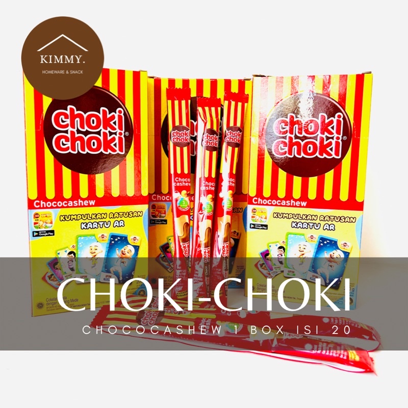 Jual CHOKI CHOKI CHOCO CASHEW 1 BOX ISI 20 STICK / CHOKI-CHOKI PASTA ...
