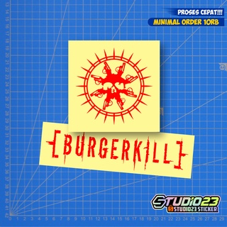Stiker logo Burgerkill, Cutting Sticker Burgerkill logo | Shopee Indonesia