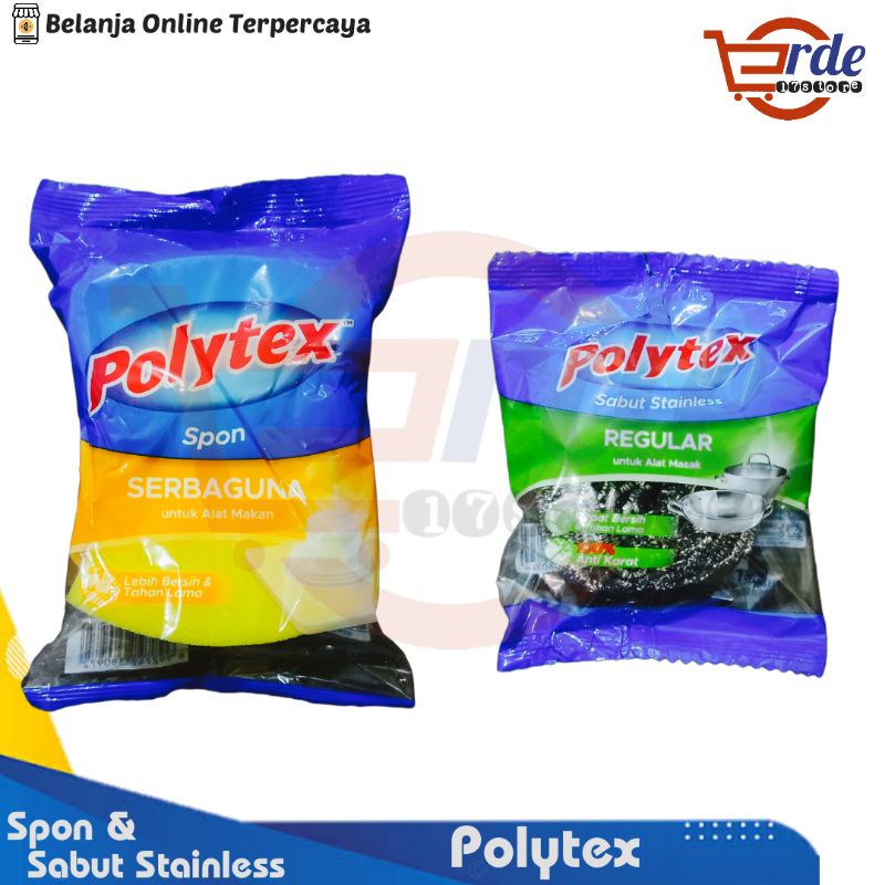 Jual Polytex Spon dan Sabut Stainless Cuci Piring | Shopee Indonesia