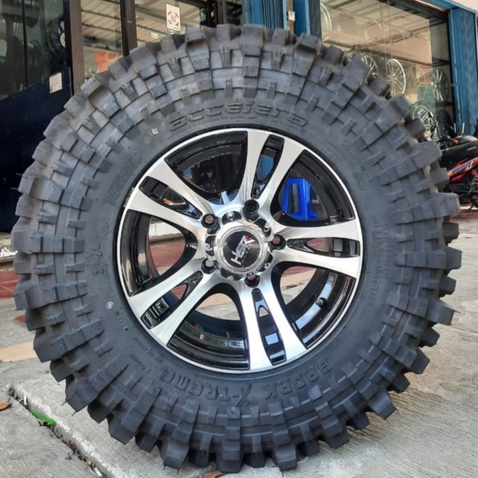 Jual PAKET VELG MOBIL HSR QUEZO Ring 15 Plus Ban Accelera BADAK XTREAM - JIMNY KATANA TAFT ...