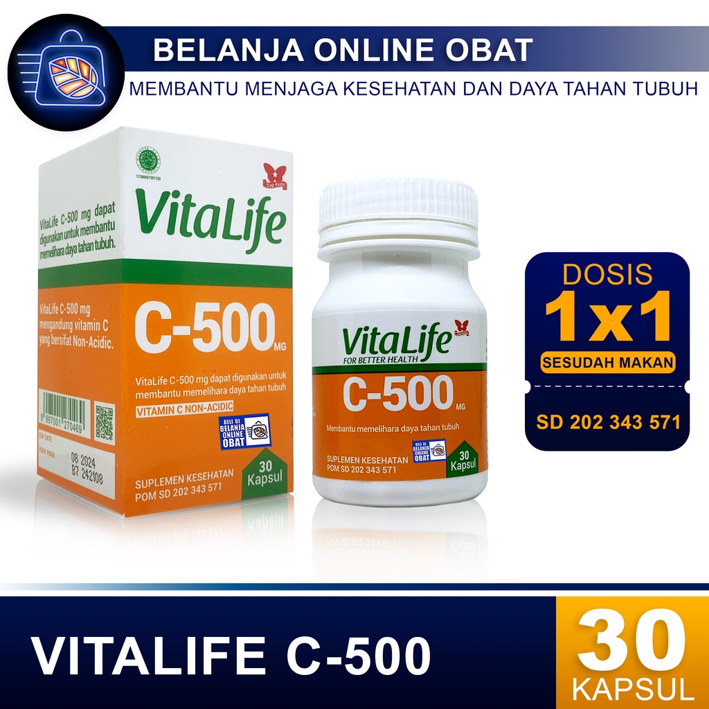 Jual VITALIFE C - 500 // Meningkatkan Daya Tahan Tubuh | Shopee Indonesia