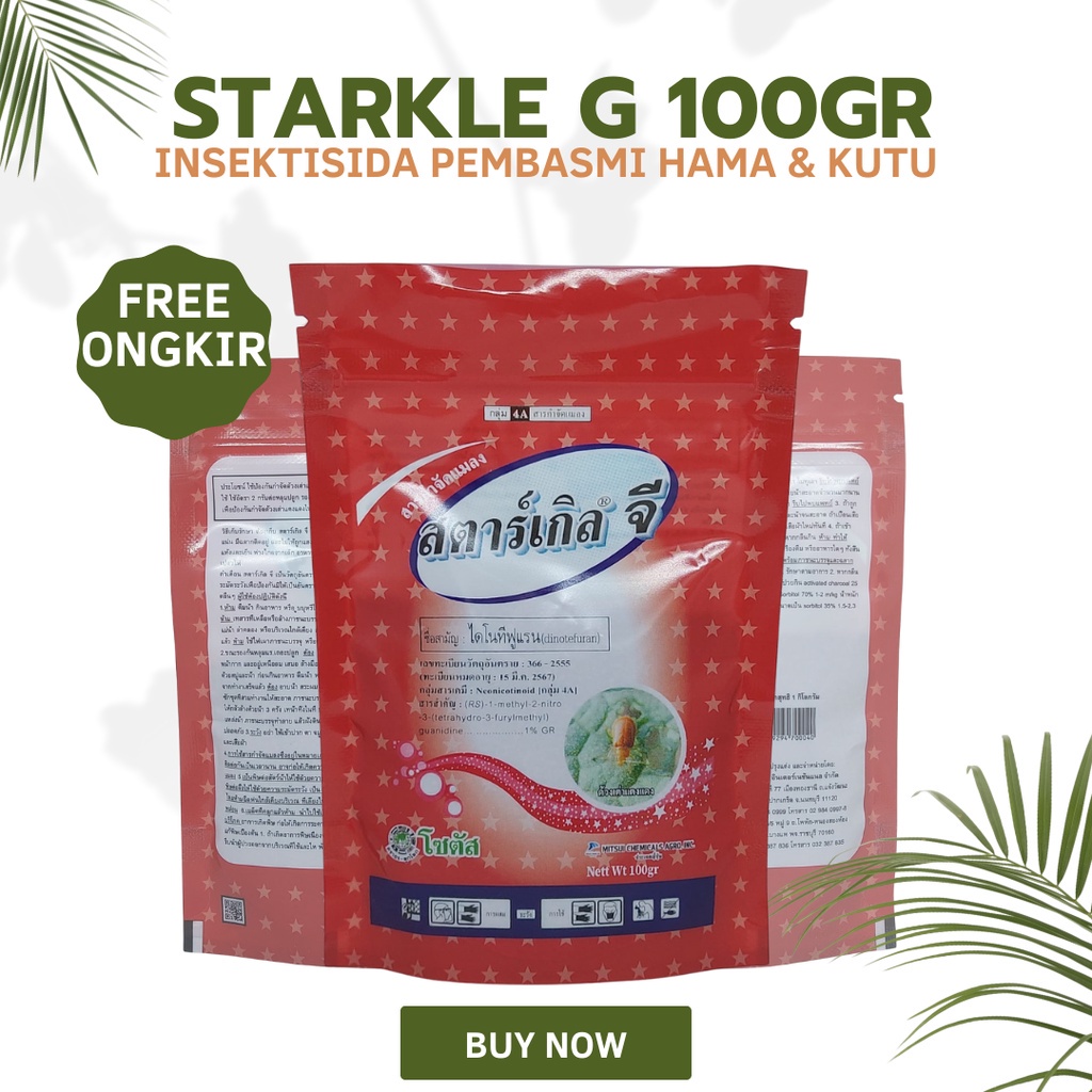 Jual Starkle G 100gr Insektisida Anti Kutu Furadan Original Thailand ...