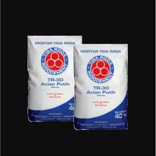 Jual SEMEN ACIAN PUTIH MORTAR PLAMIR TR30 TIGARODA RE PACK 1KG ...