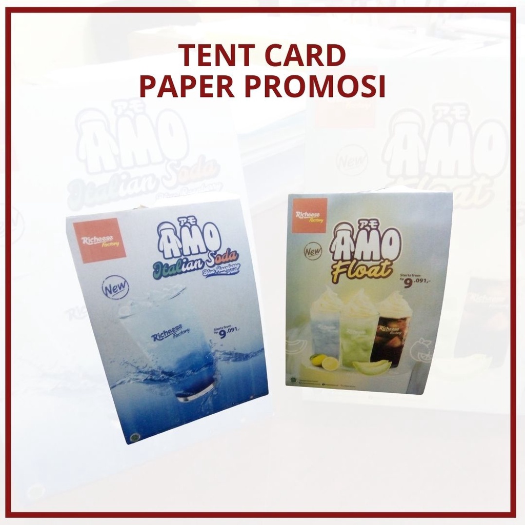 Jual Tent Card Bisa Paper Promosi Costum | Shopee Indonesia