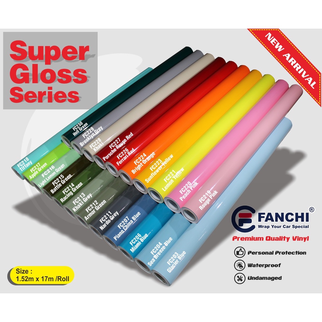Jual Sticker Premium Super Glossy Fanchi (rol) Indonesia|Shopee Indonesia