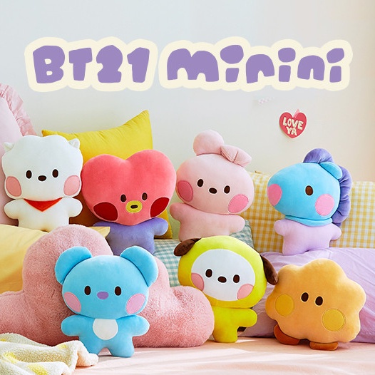 Jual BT21 minini Flat Cushion OFFICIAL NEW KOREA DOLL BTS TINYTAN PLUSH ...