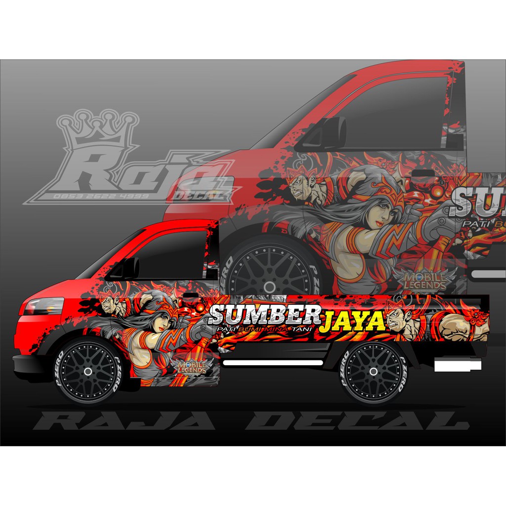 Jual Sticker Decal Pick Up APV Mega Carry Mobile Legend | Shopee Indonesia