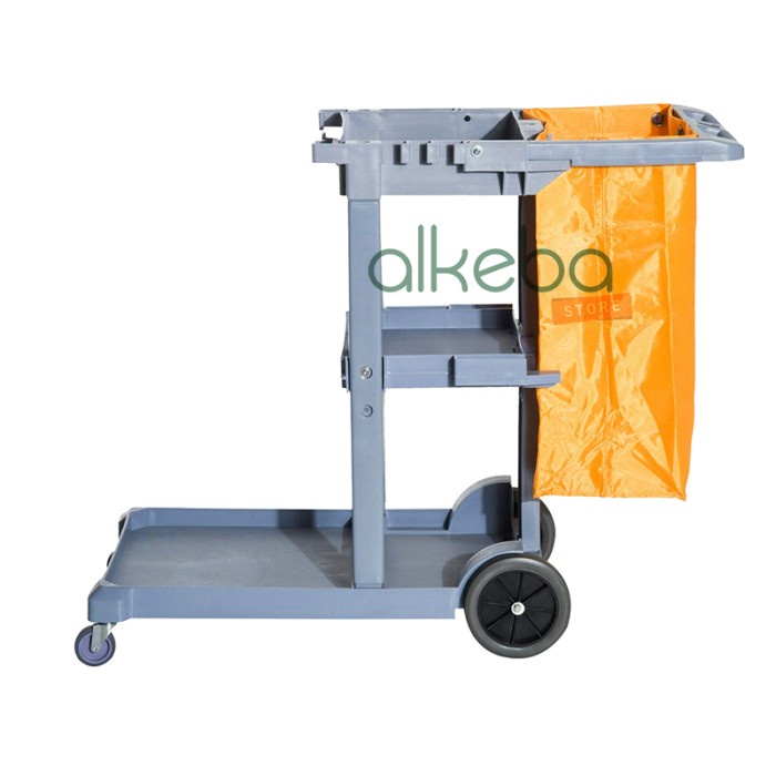Jual Janitor Cart With Cover - troli housekeeping cleaning service ...