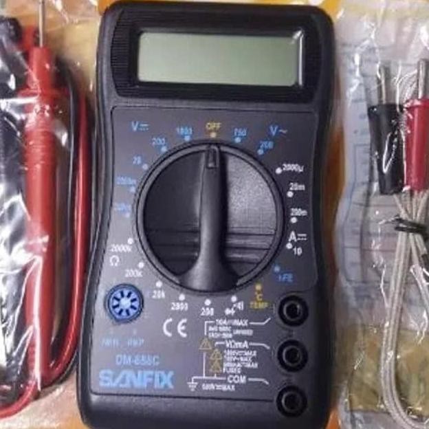 Jual Digital multitester/multimeter + termometer SANFIX DM 888C ...