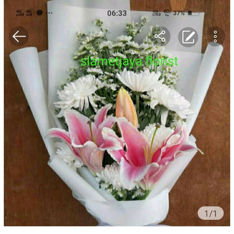 Jual Buket bunga lily dan crisant | Shopee Indonesia