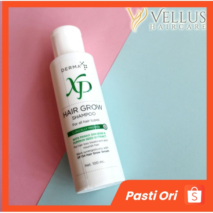 Jual Derma XP Hair Grow Shampoo Non SLS Non SLES Mengurangi Rambut ...