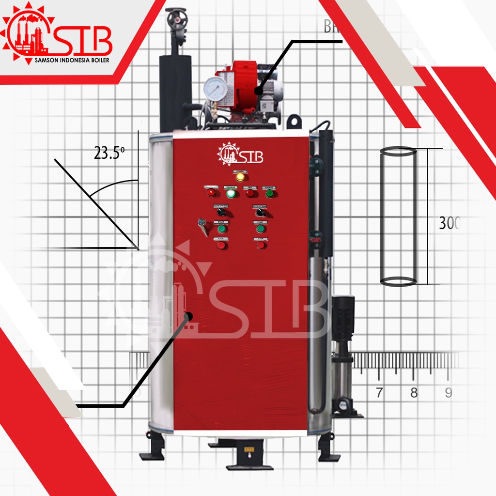 Jual Steam Boiler 300 kg per jam Gas SAMSON INDONESIA BOILER | Shopee ...