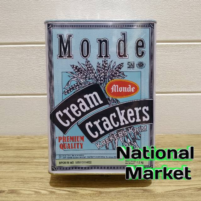 Jual MONDE Kaleng Cream Crackers Biskuit Kraker Indonesia|Shopee Indonesia