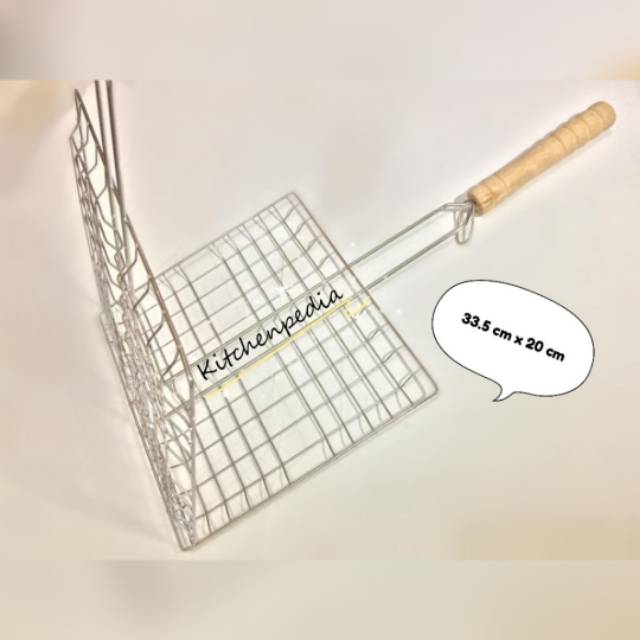 Jual Alat Panggangan Jepit / Alat Bakaran / Barbeque Grill Stainless 33 ...