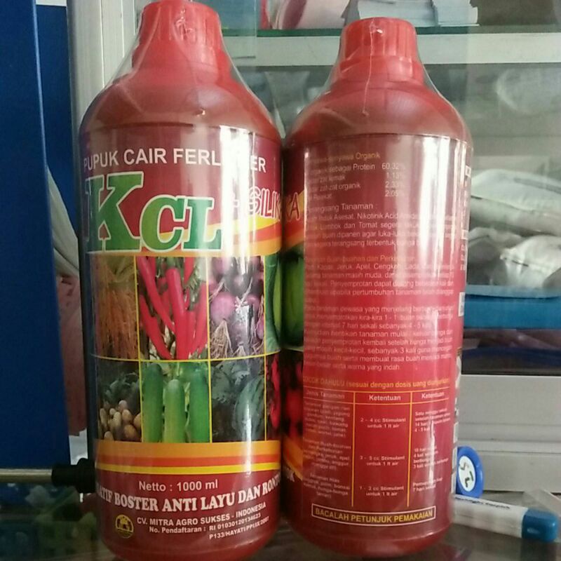 Jual kcl cair kemasan 500ml dan 1 liter | Shopee Indonesia