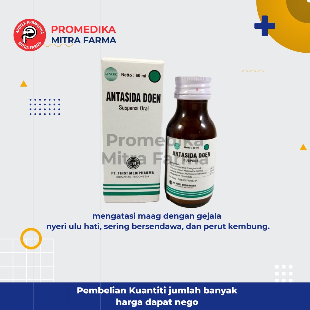 Jual Antasida Doen 60 ml Syrup/Botol /Obat Maag | Shopee Indonesia
