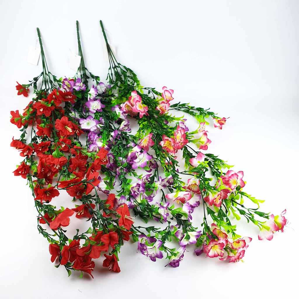 Jual Bunga Kembang Sepatu Untai Artificial 80cm/ Bunga Palsu/ Bunga ...