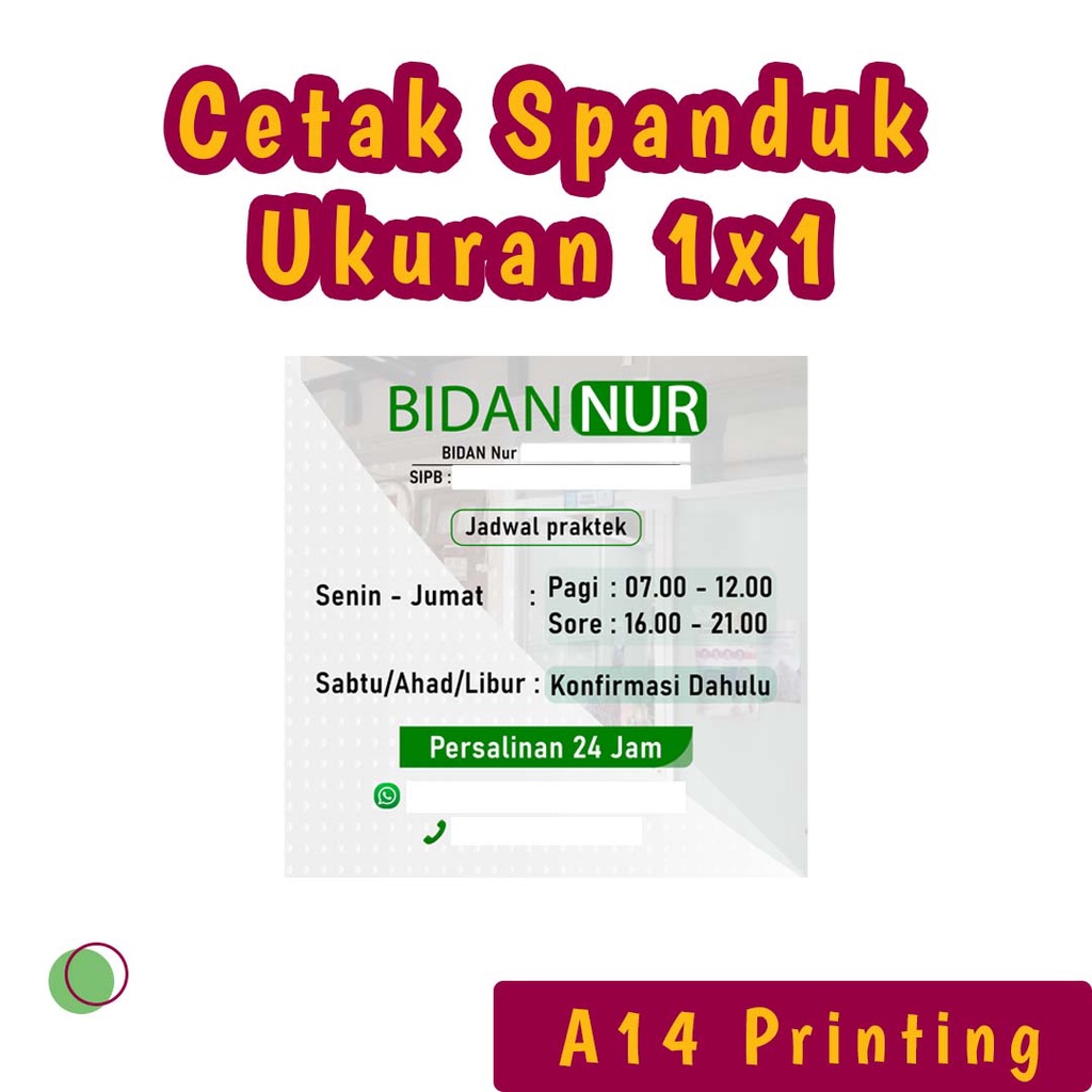 Jual Cetak Spanduk Ukuran 1x1 Shopee Indonesia