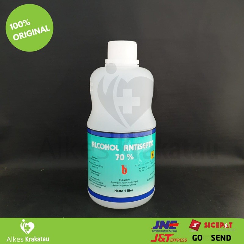 Jual Alkohol Antiseptik 70% Brataco 1L / Alcohol Antiseptic 1 Liter ...