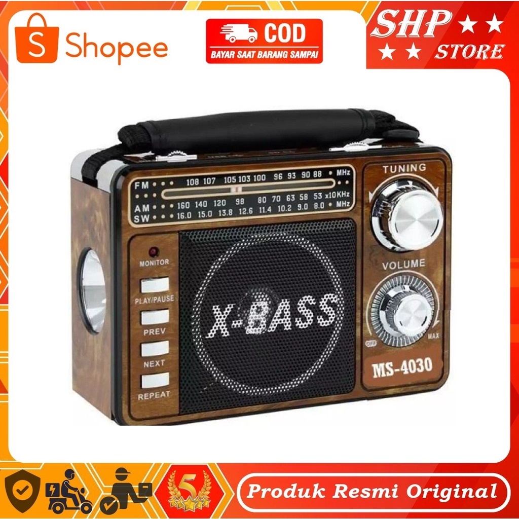 Jual Radio Portebel SN-4020BT AC/DC/FM/AM/SW/USB Retro,Jadul,Rodja ...