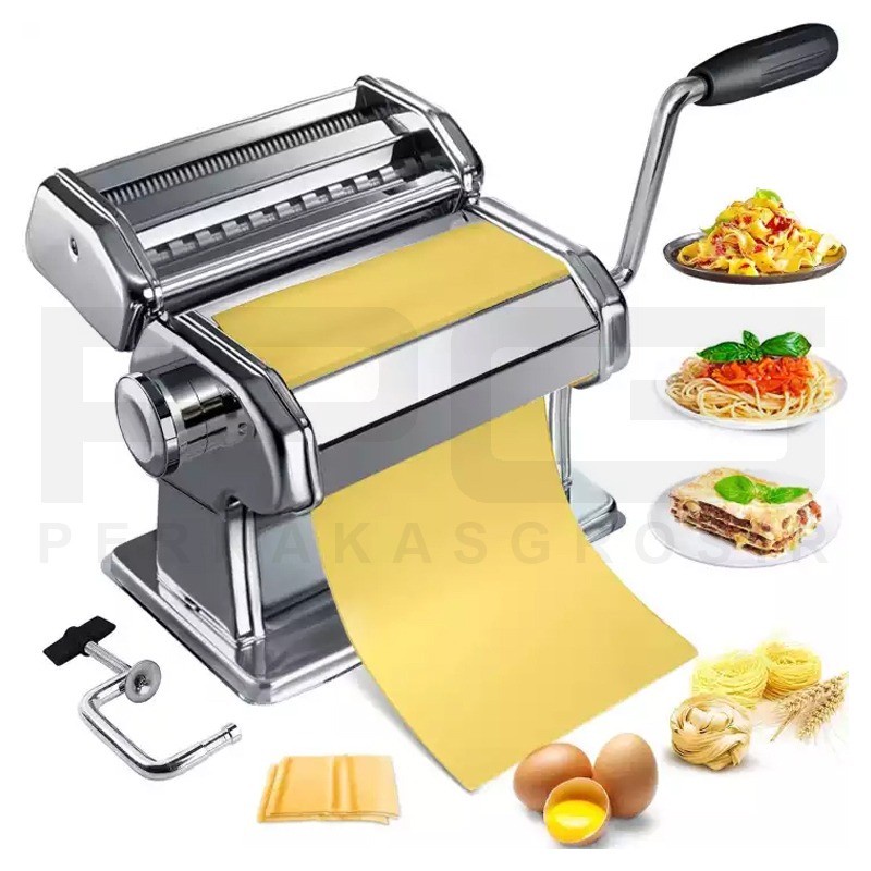 Jual Alat Pembuat Mie / Pasta Maker / Gilingan Mie Atlas 150 Stainless Stell High Quality ...