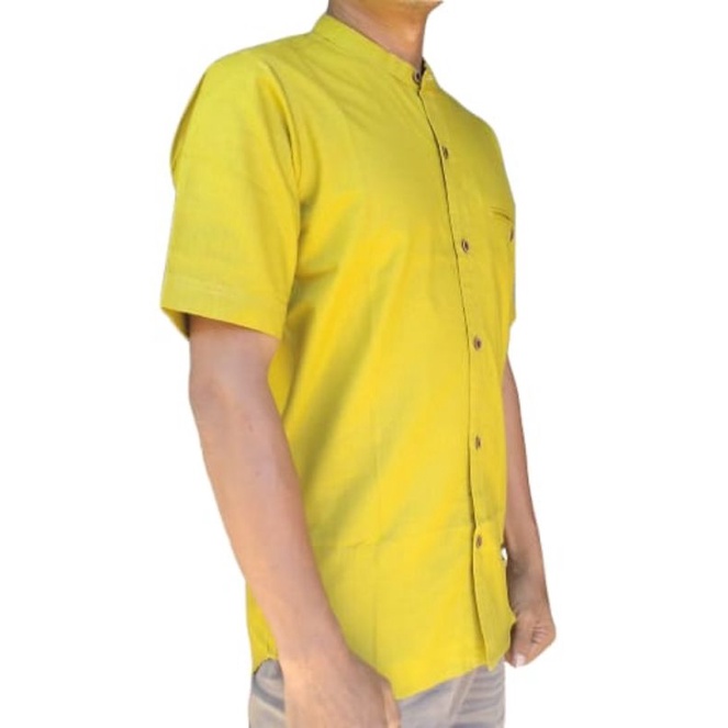 Jual Best seller Kemeja koko Pria warna kuning Lemon /Baru Kemko Laki ...