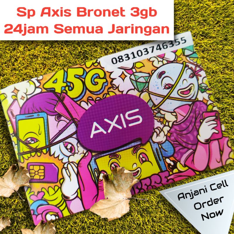 Jual Sp Axis Bronet 3gb/60hari 24jam semua jaringan | Shopee Indonesia