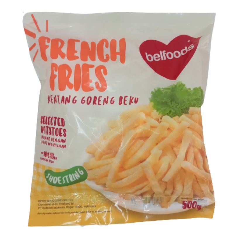 Jual Belfoods French Fries 500gr - Kentang Goreng Beku Shoestring ...