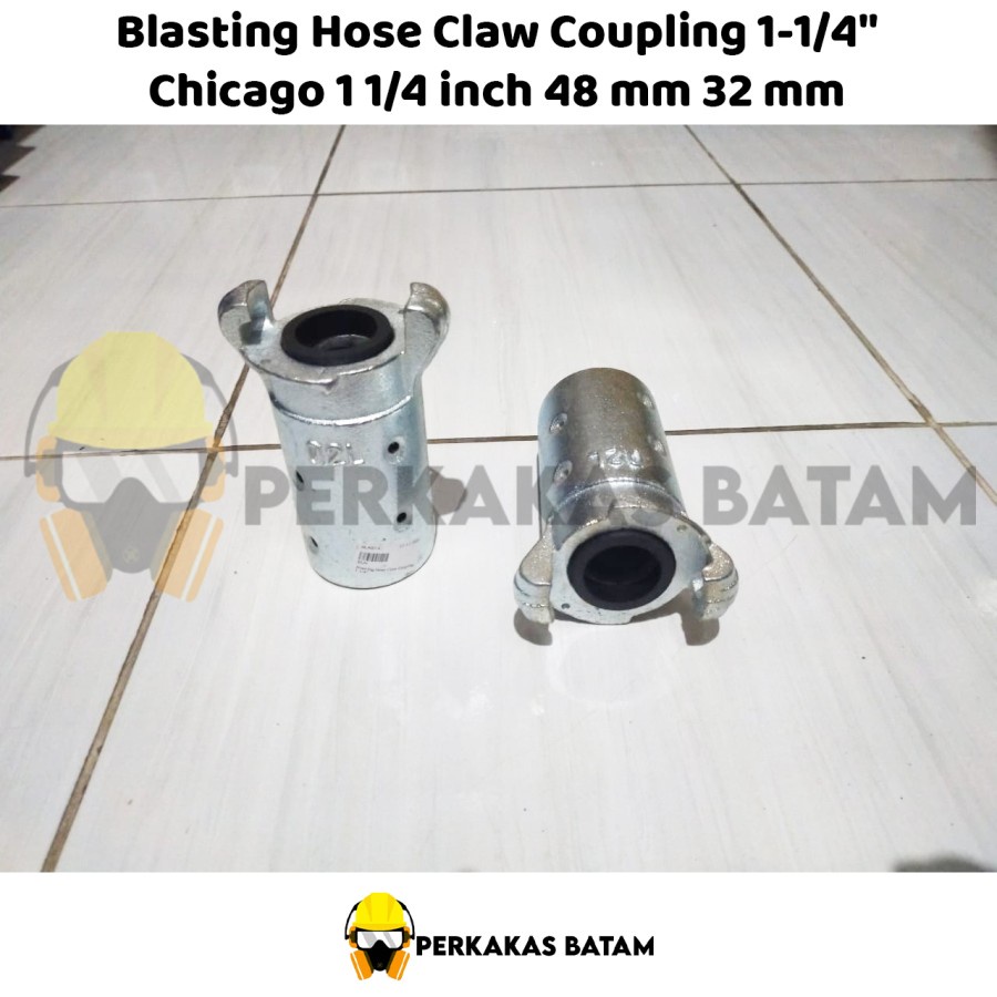 Jual Blasting Hose Claw Coupling 1-1/4" Chicago 1 1/4 inch 48 mm 32 mm ...