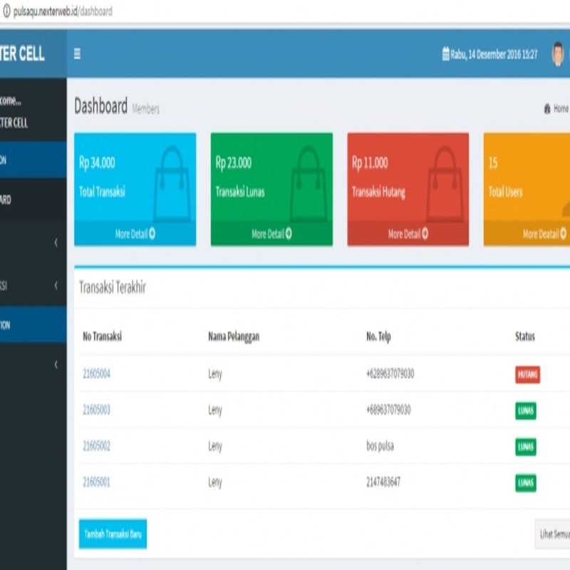 Jual Source Code Aplikasi Penjualan Pulsa dengan Codeigniter | Shopee ...
