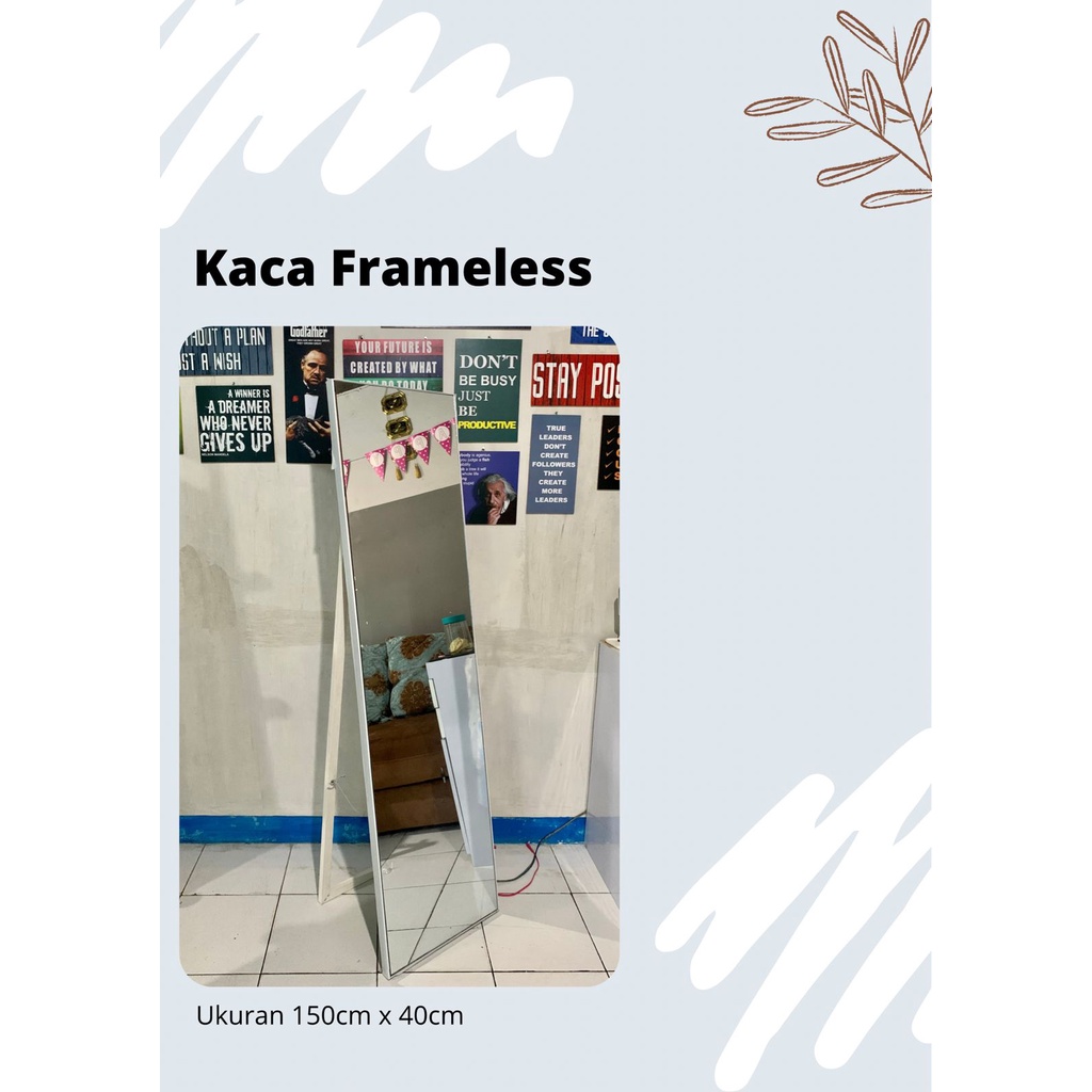 Jual Kaca framelss/ standing/ full body (KHUSUS PALEMBANG) | Shopee ...