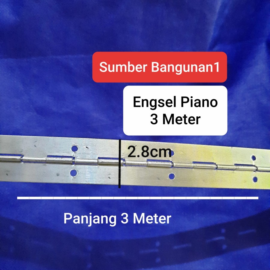 Jual Engsel piano 3 meter engsel panjang meteran plat besi lemari ...