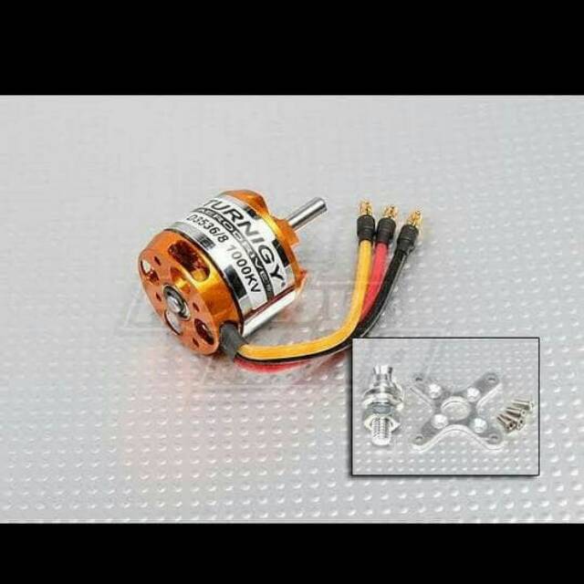 Jual Turnigy D3536/8 1000KV Brushless Outrunner Motor 430 Watt | Shopee ...