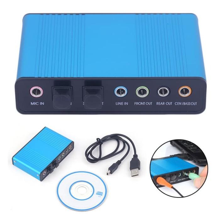 Jual Sound Card Usb 2.0 External 5.1 Channel Audio Box Playback ...