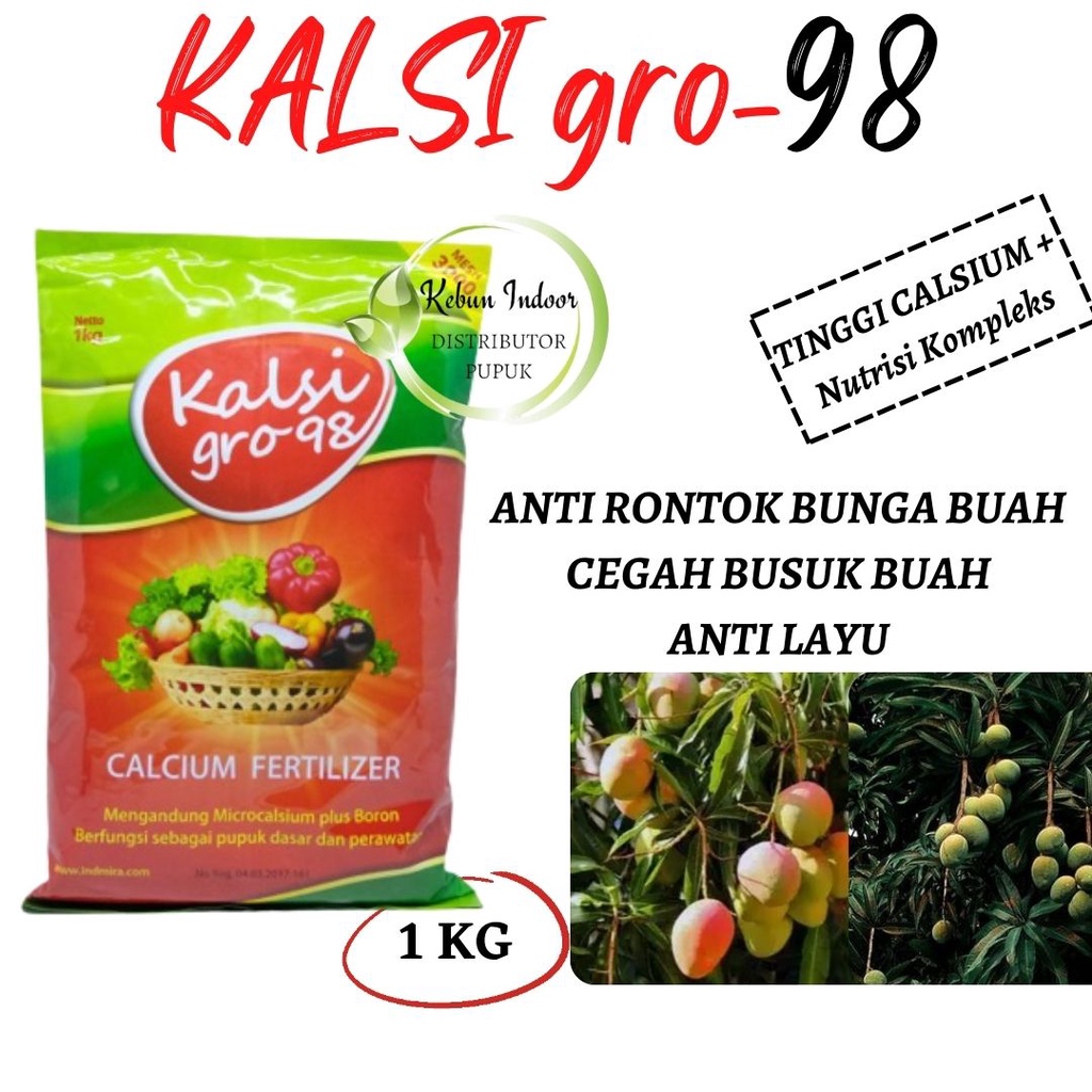 Jual Pupuk Nutrisi Super Calsium, KALSI GRO 98 Pupuk Kalsium Mencegah ...
