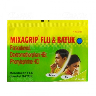 Jual MIXAGRIP FLU DAN BATUK ISI 4 TABLET | Shopee Indonesia