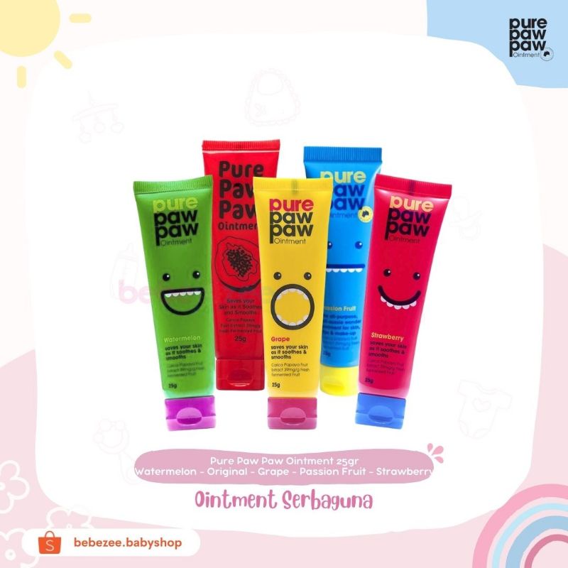 Jual Pure Paw Paw Ointment 25g - pelembab serbaguna bibir kulit kering ...