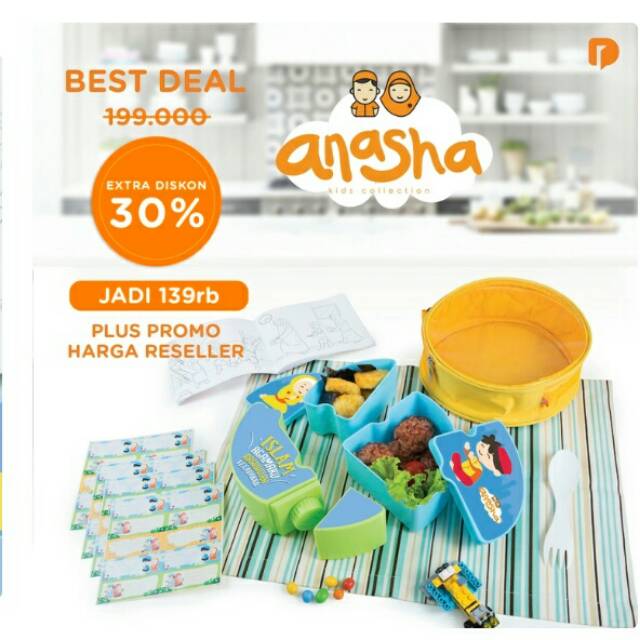 Jual Anasha Faeyza Puzzle Lunch Set | Shopee Indonesia