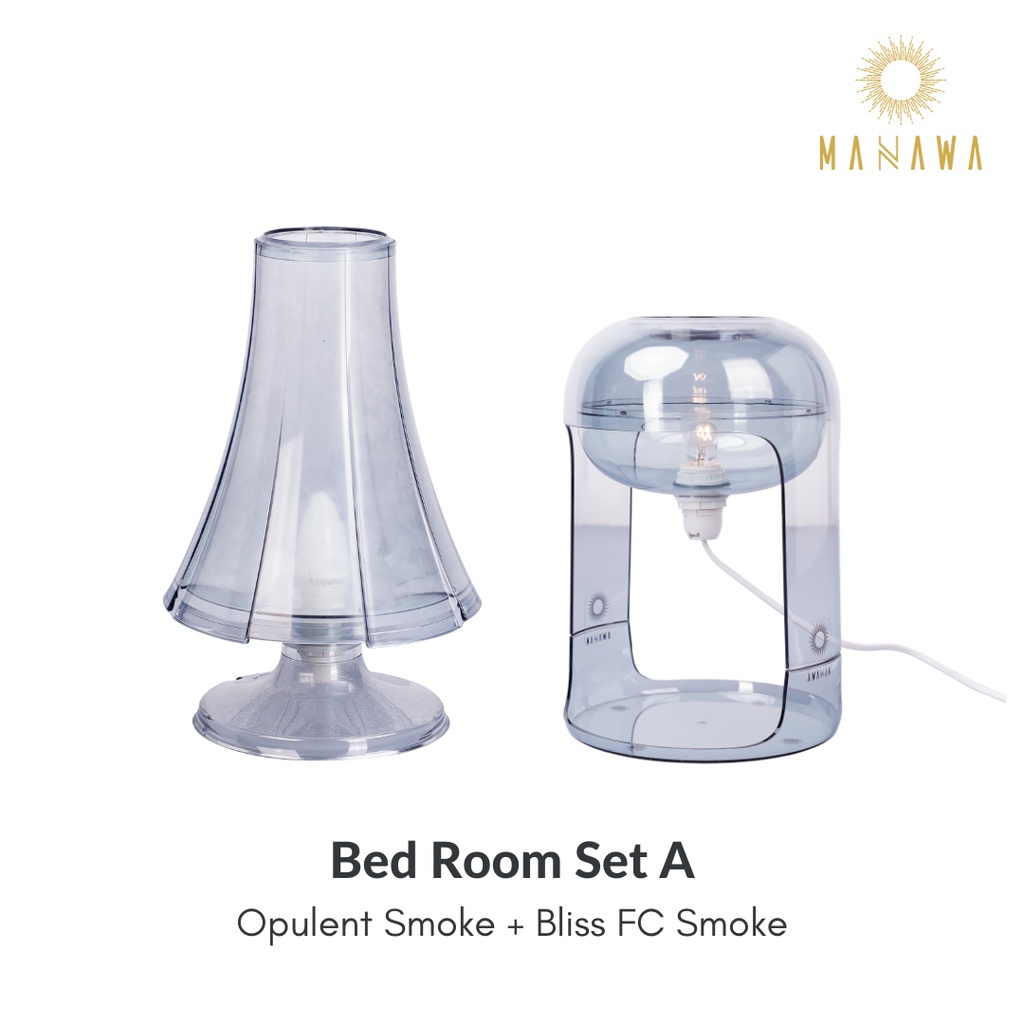 Jual Manawa Bed Room Set A Opulent Smoke dan Bliss Lampu Meja | Shopee Indonesia