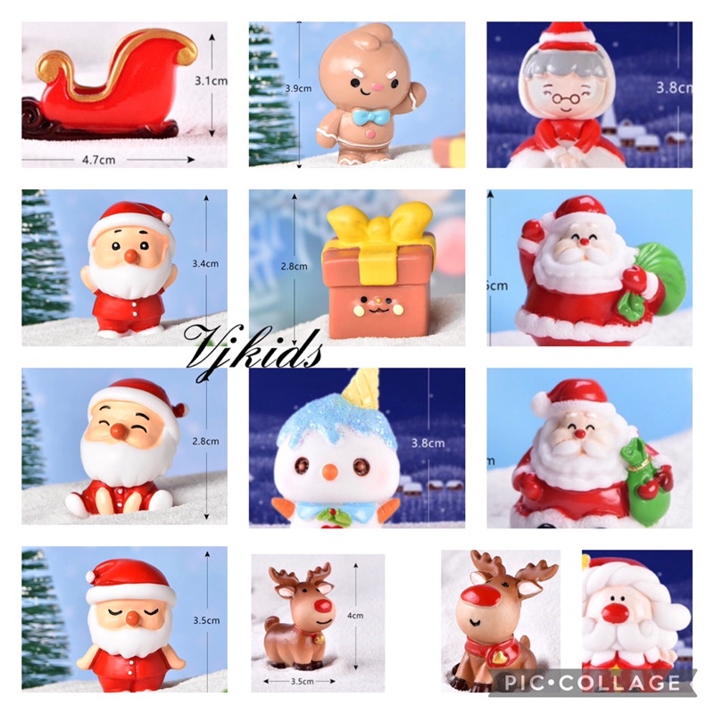 Jual hiasan natal , pajangan, miniatur utk sensory play anak, diorama ...