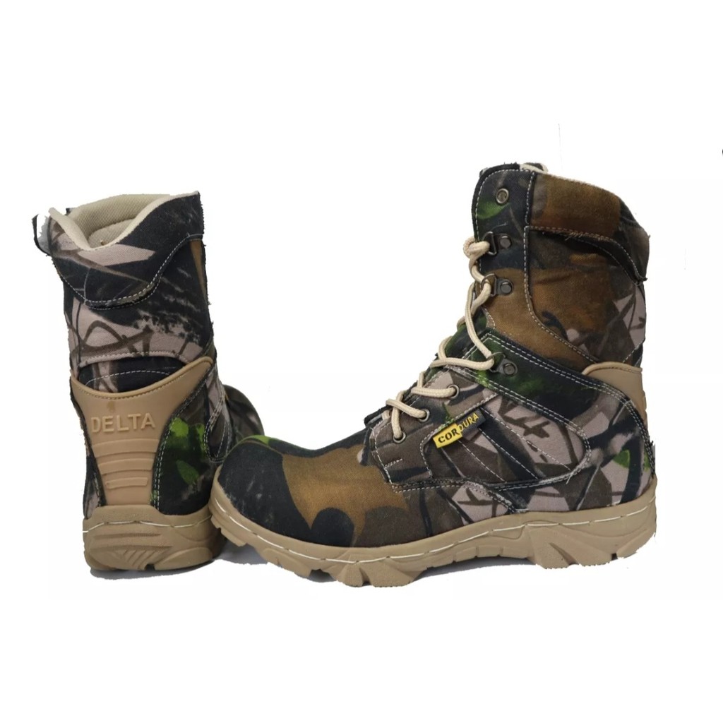 Jual sepatu safety delta CAMO 8inchi hiking /touring /JUNGLE/HIKING/OFF ...