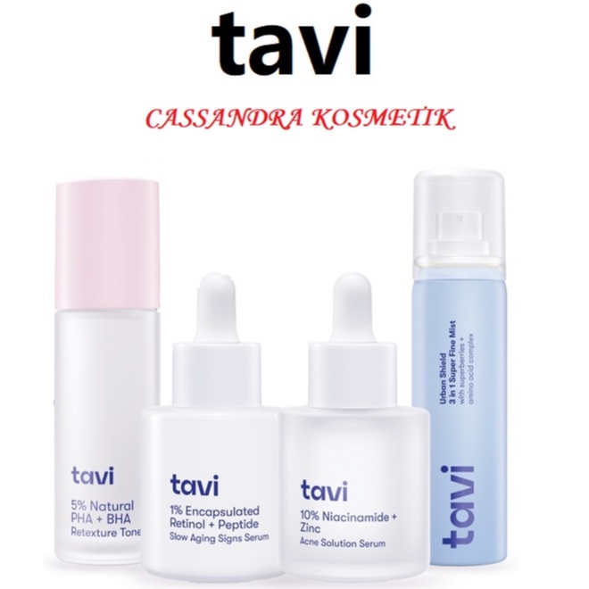 Jual TAVI 5% NAURAL PHA + BHA RETEXTURE TONER 100 ML / TAVI URBAN ...