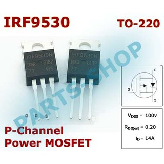 Jual IRF9530N 100v 14A P-Channel Power Mosfet IRF9530 HEXFET IRF 9530 0 ...