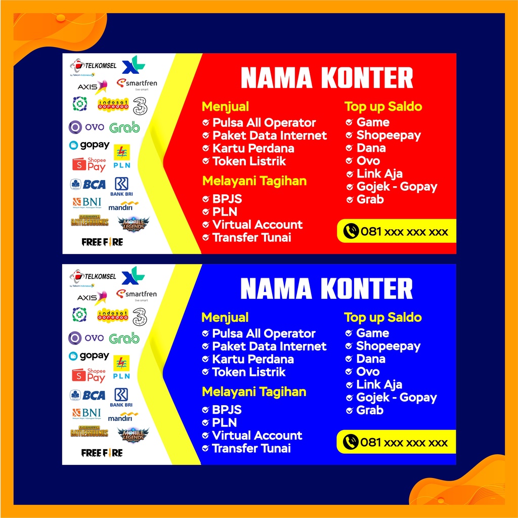 Jual SPANDUK KONTER JUALAN PULSA Indonesia|Shopee Indonesia