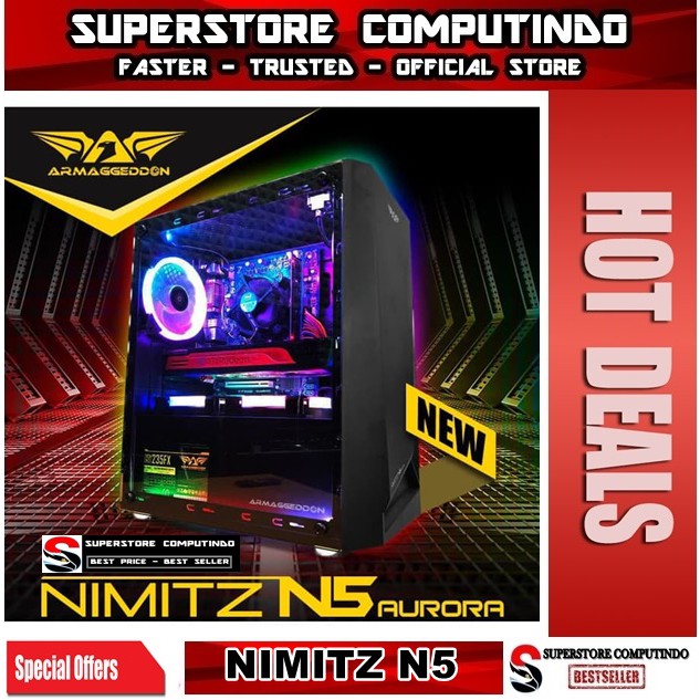 Armaggeddon Nimitz N5 Aurora Micro ATX | Shopee Indonesia