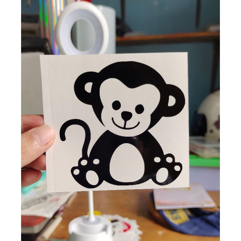 Jual stiker monyet lucu 1 distro custom motor | Shopee Indonesia