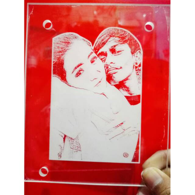 Jual Akrilik Grafir Laser / Grafir akrilil Logo / Foto | Shopee Indonesia