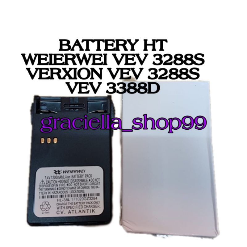 Jual BATTERY HT WEIERWEI VEV-3288S VERXION VEV 3288S ORIGINAL | Shopee ...