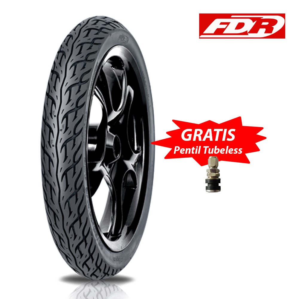 Jual FDR Flemino ukuran 100/90-14 Ban Motor Tubeless (Gratis Pentil Tubeless) | Shopee Indonesia