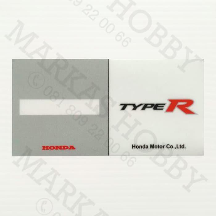 Jual Stiker / Sticker Honda Type R Quality Control ( Tempel Dalam ...